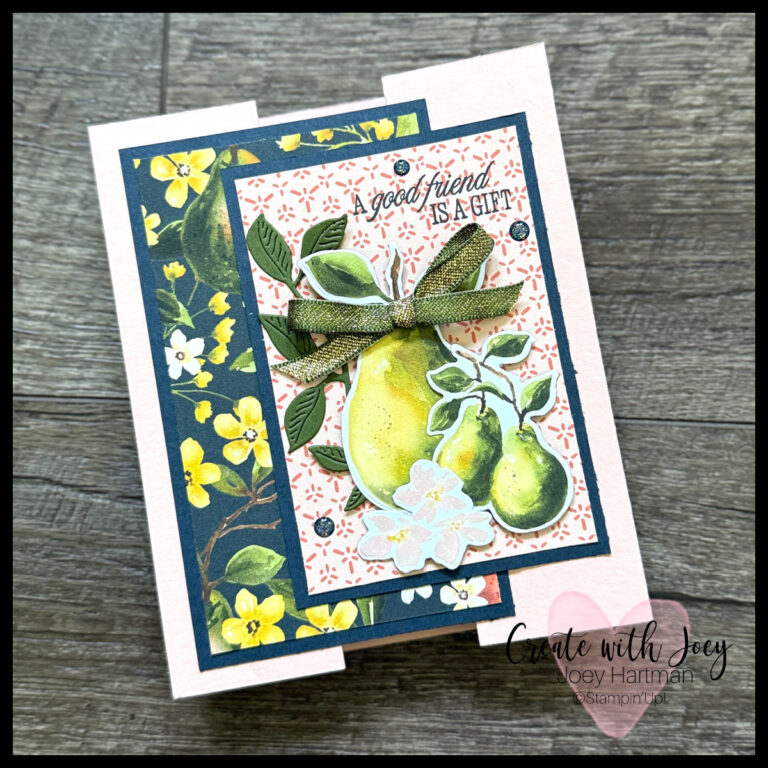 Double Z Fold Tuck Card – Perfectly Pears Friend Card!🍐